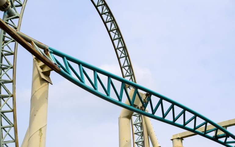 First Look At The New Track For The Nemesis Refurbishment | Theme Park ...