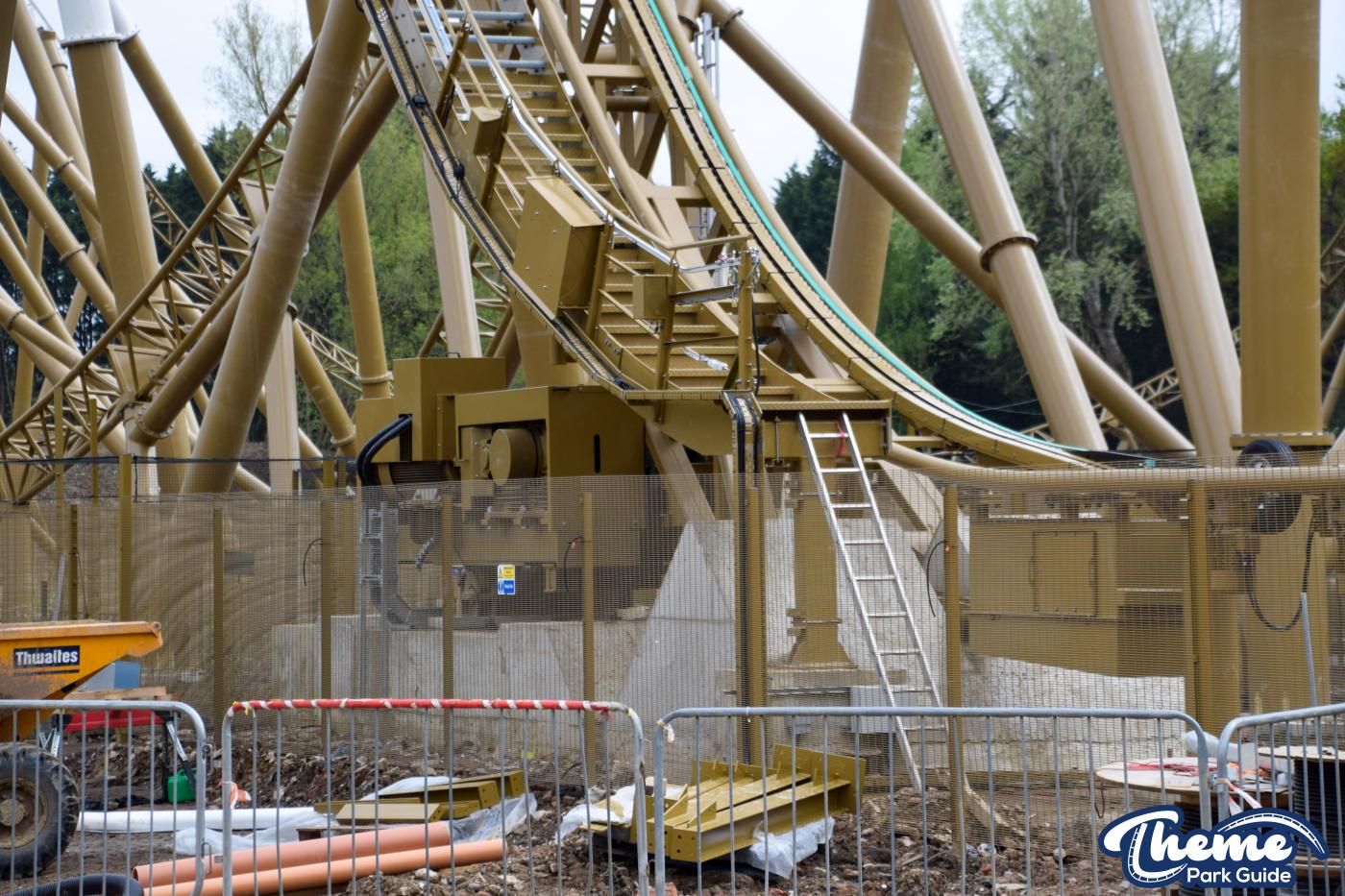 Hyperia Queue Line Installation Continues And Second Train Testing ...